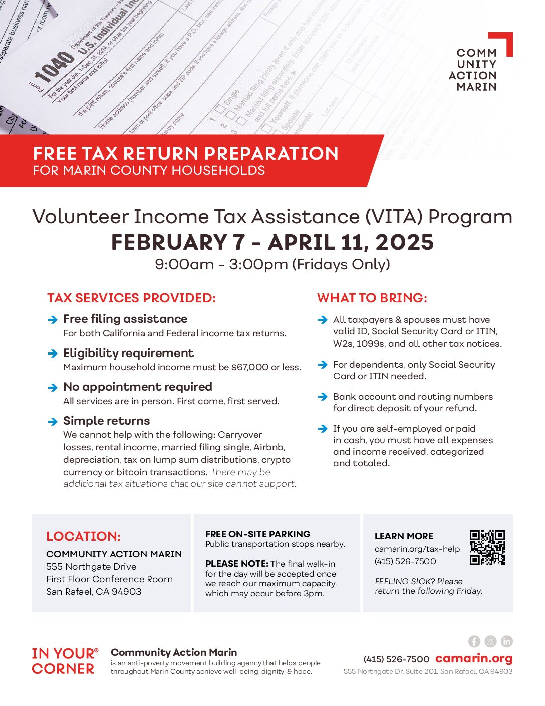 Free Volunteer Income Tax Assistance (VITA)